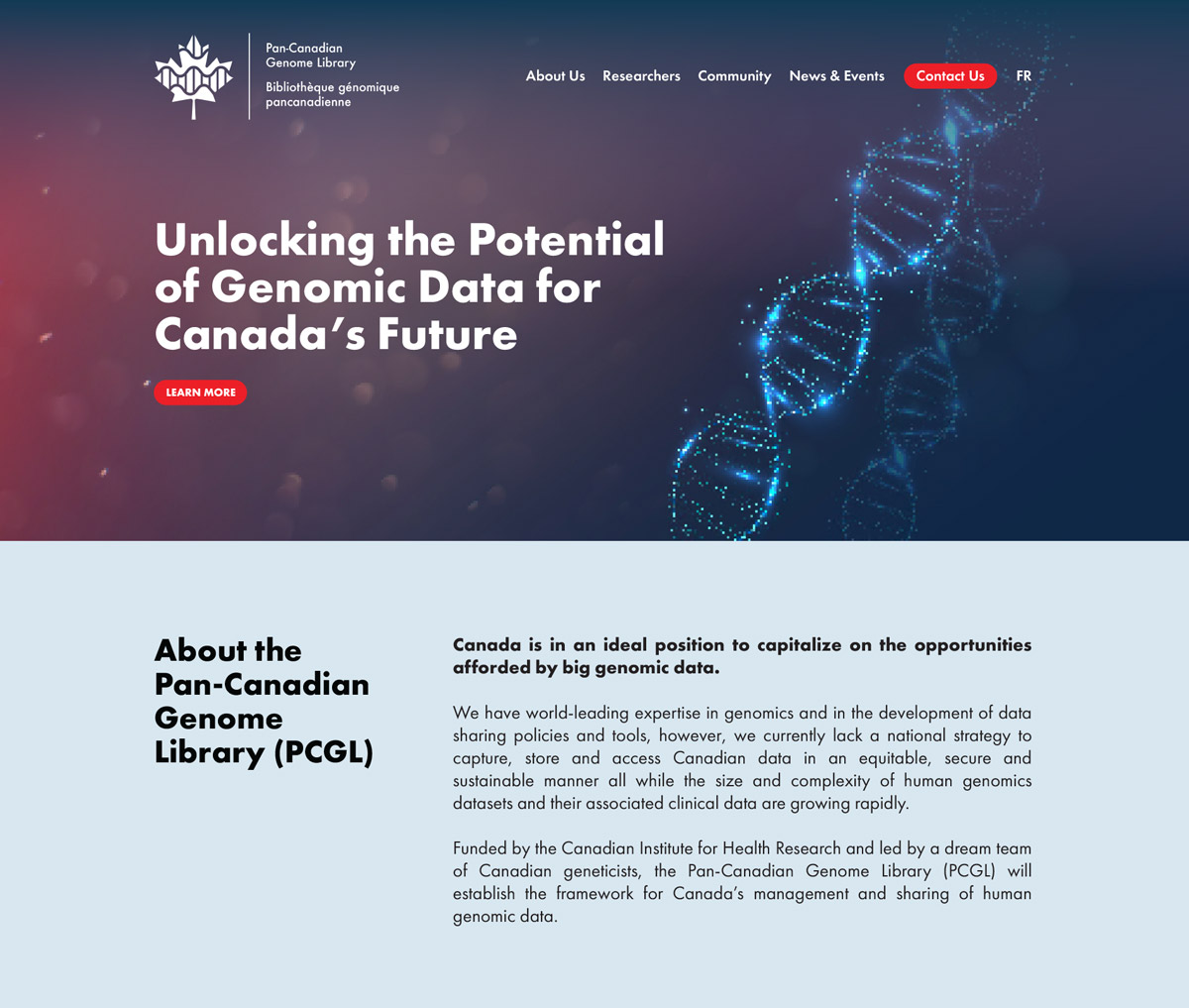 Home - Pan-Canadian Genome Library (PCGL)